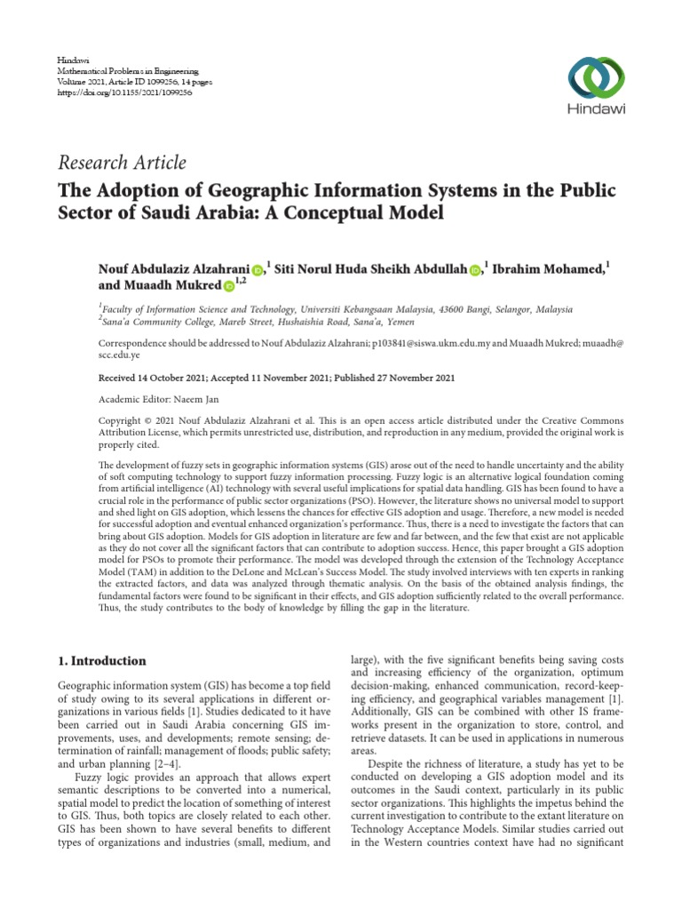 The Adoption of Geographic Information Systems in The Public | PDF ...