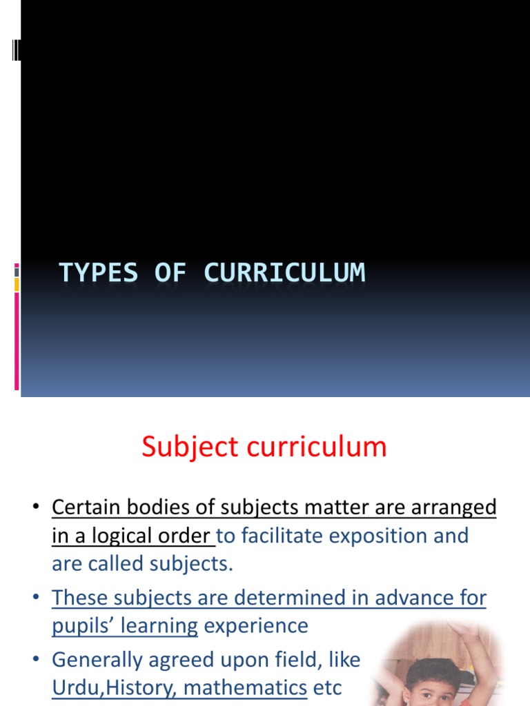Types of Educational Curriculum Explained | PDF | Curriculum | Teachers