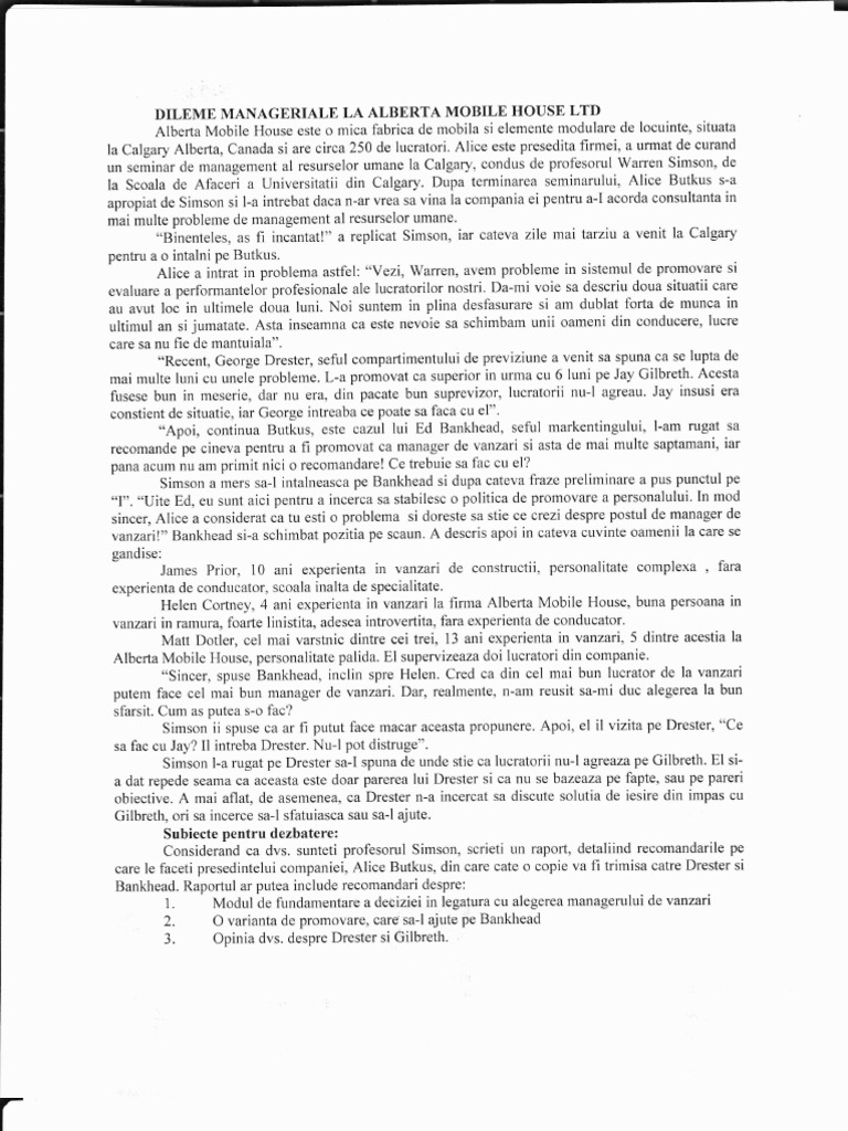 Management Comparat-Studii de Caz | PDF