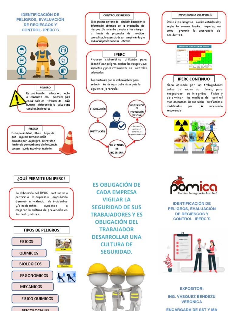 Triptico de Iperc | PDF | Riesgo | Evaluación