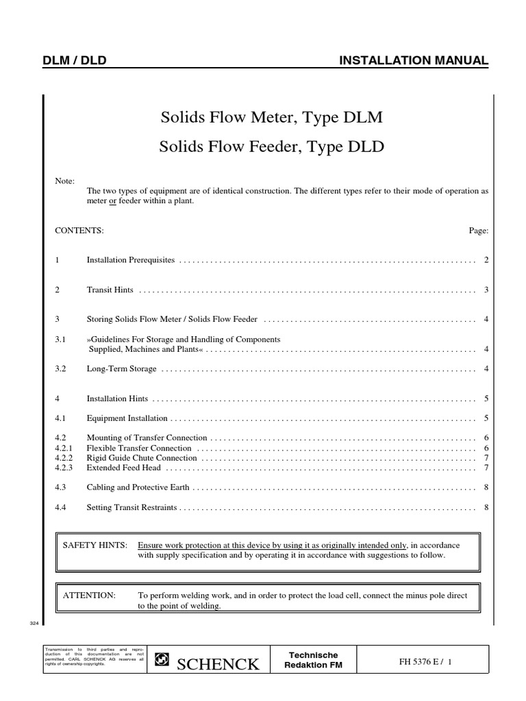DLM DLD Installation Manual | PDF | Welding | Construction