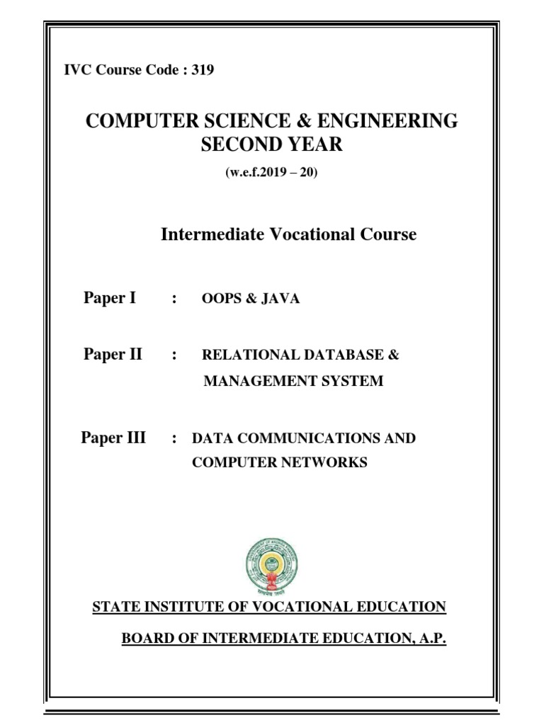 319 Cse Second Year Corrected Text Book | PDF | Java Virtual Machine ...
