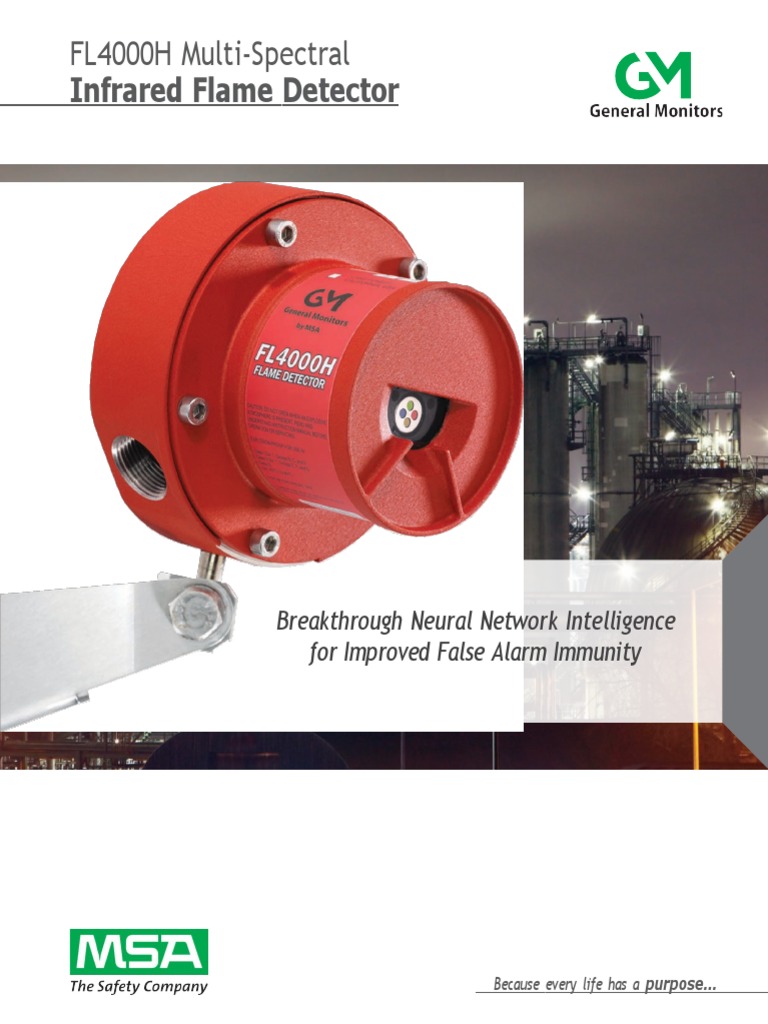 Infrared Flame Detector: FL4000H Multi-Spectral | PDF | Sensor | Infrared