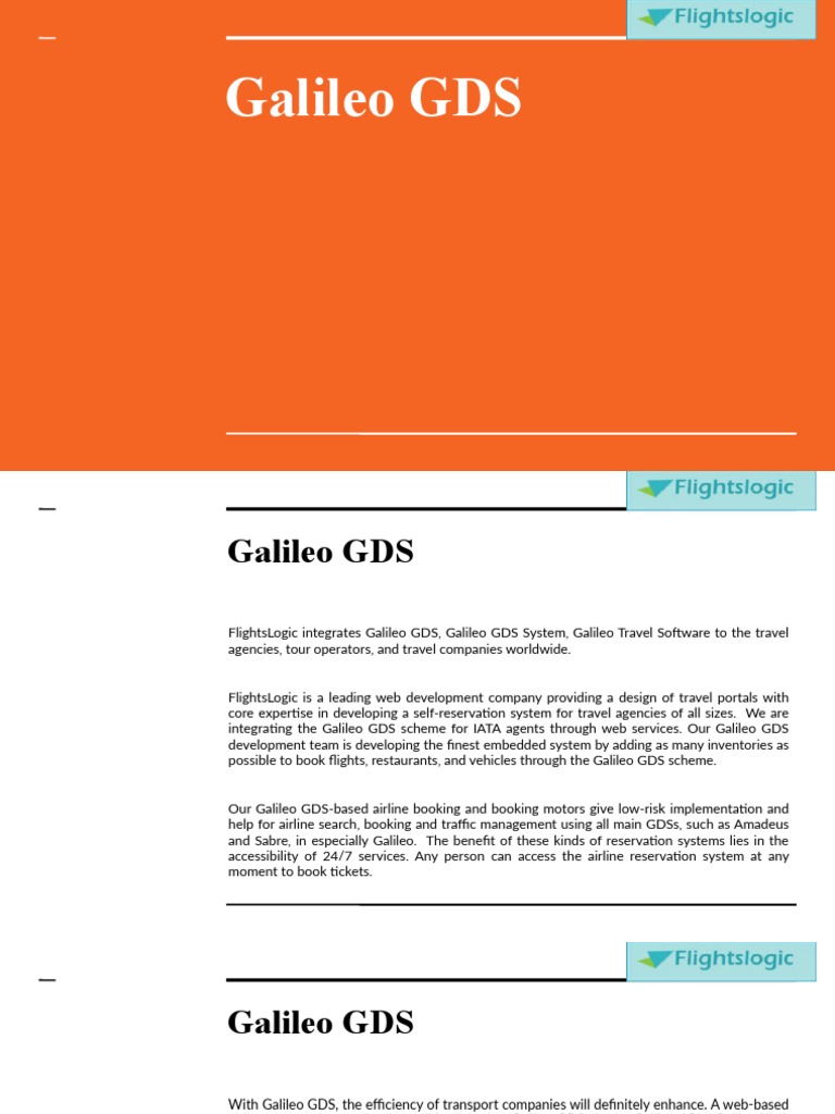 Galileo GDS | PDF | Travel Agency | Communication