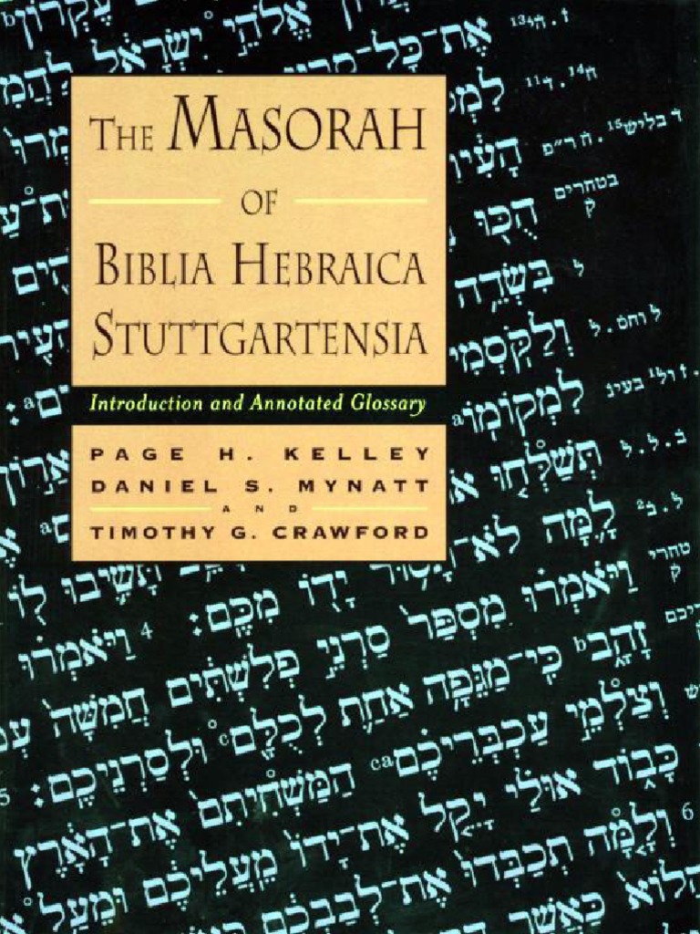 The Masorah of Biblia Hebraica Stuttgartensia | PDF | Hebrew Bible ...