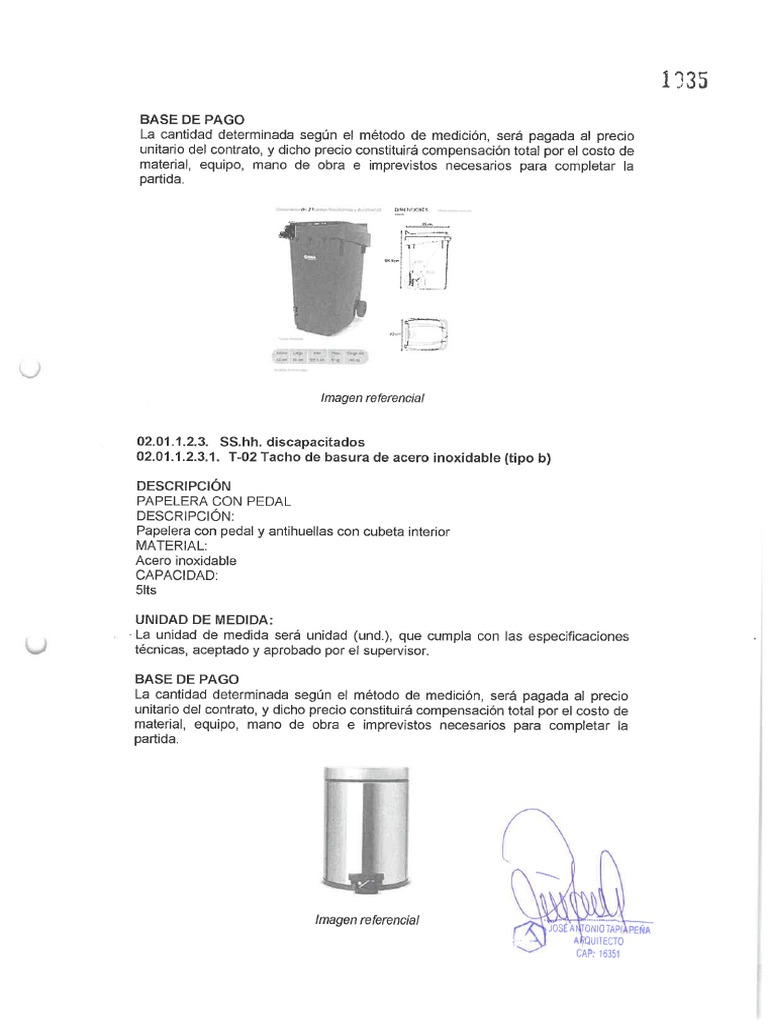 Espec Tecnicas 2 | PDF