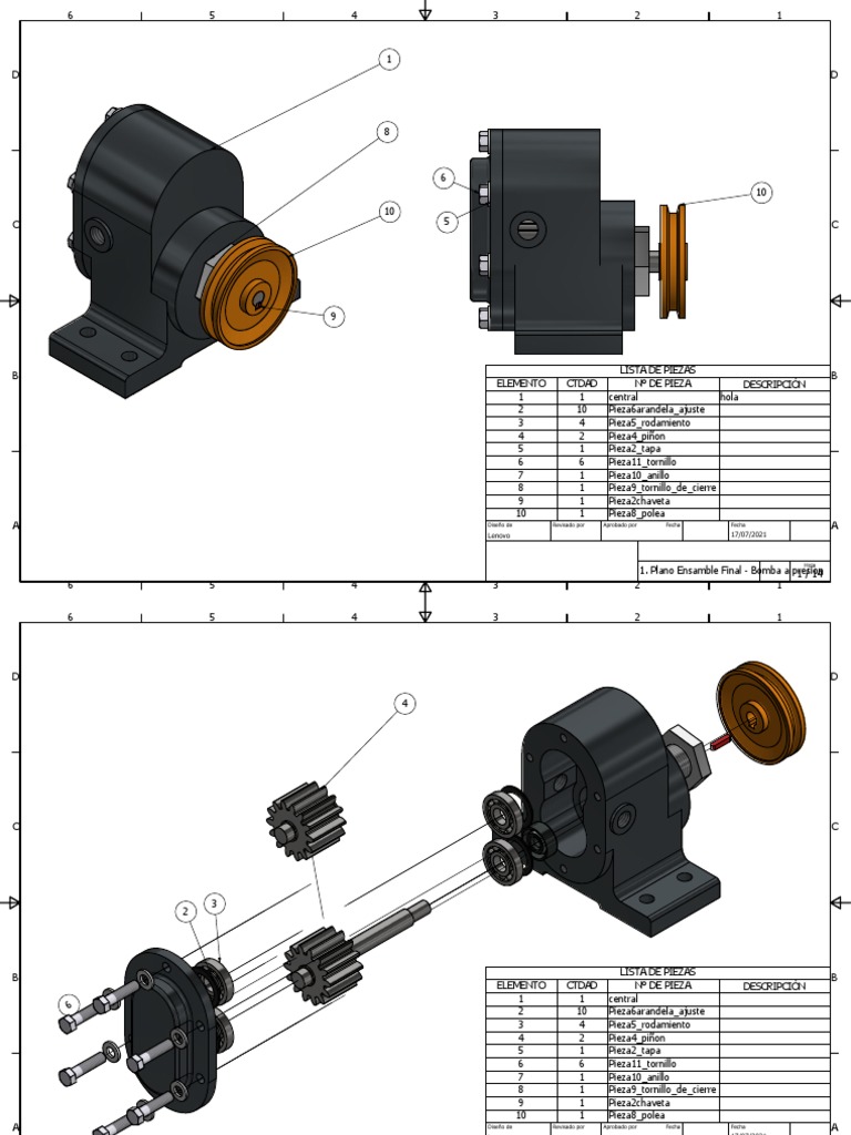 Planos de Ensamble | PDF