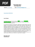 Application Letter | PDF