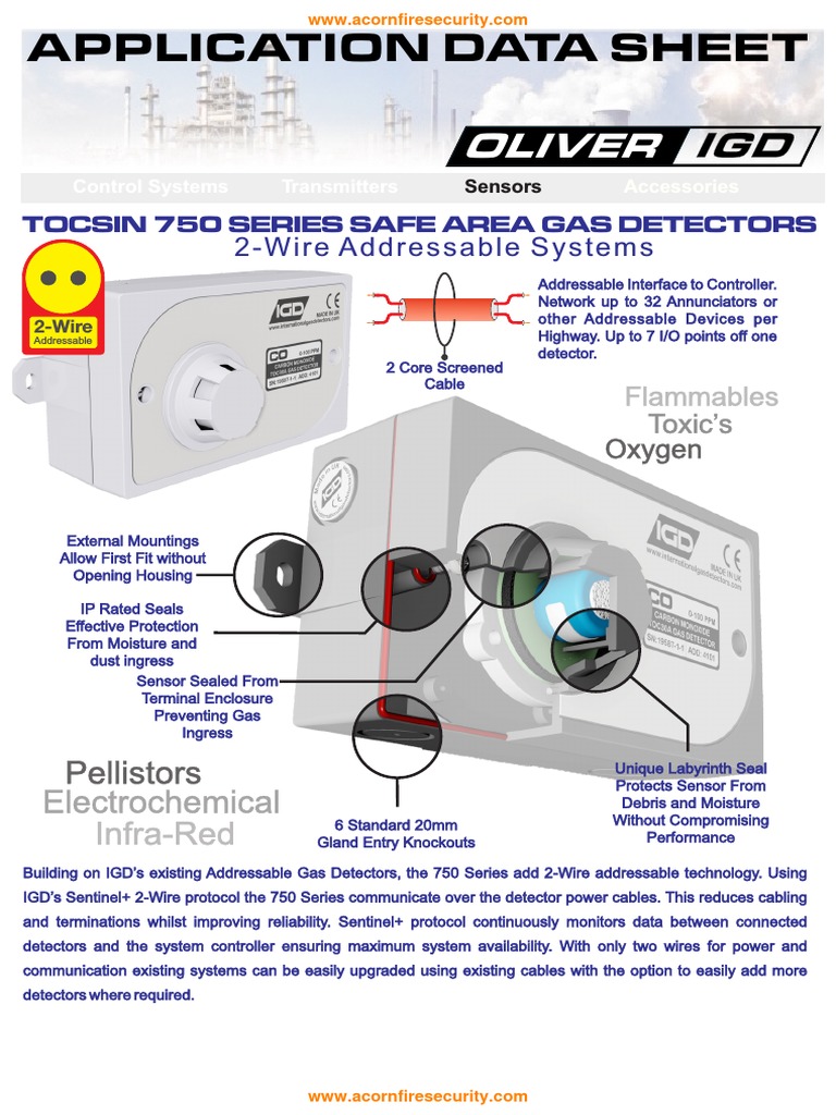 TOC 750 SERIES SAFE AREA GAS DETECTORS V3.2 Optimised | PDF ...