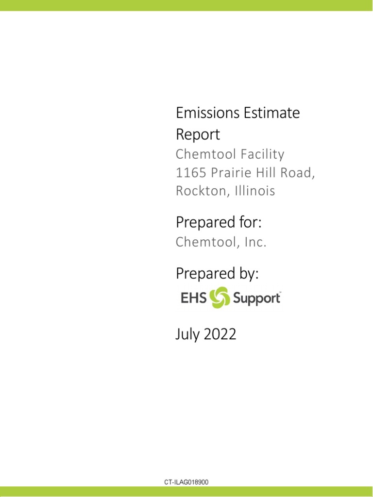 Chemtool Contaminants Report | PDF | Smoke | Polycyclic Aromatic ...