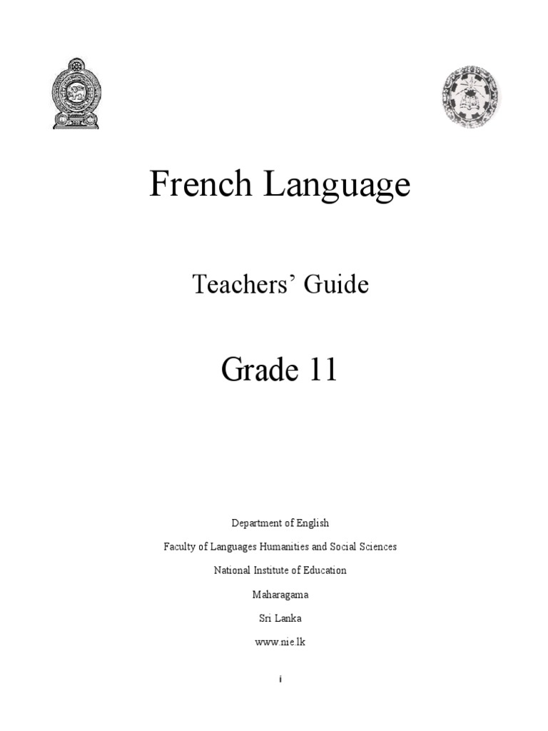 French Language: Grade 11 | PDF | Grammatical Tense | Curriculum