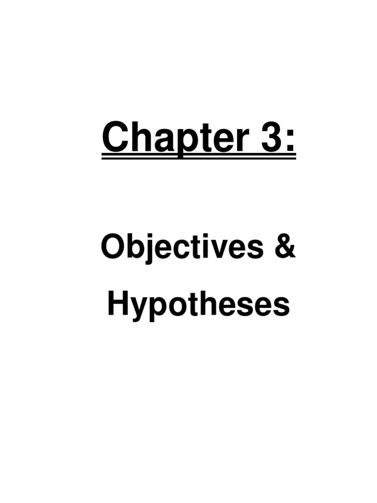 Objectives & Hypotheses | PDF | Lighting | Incandescent Light Bulb