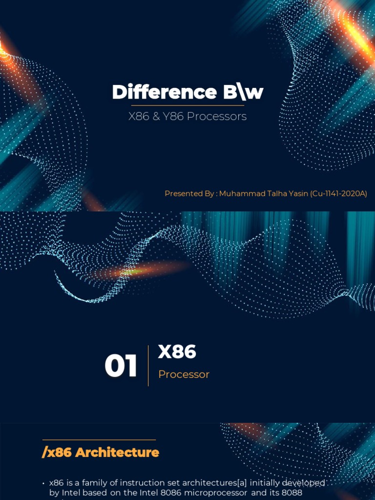 Difference B/W: X86 & Y86 Processors | PDF | Microprocessor | Computer ...