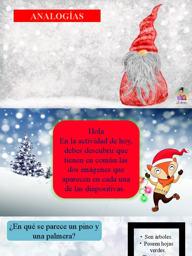 Analogías (NAVIDAD) | PDF | Ropa