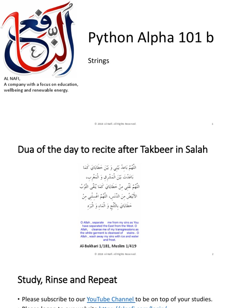 Python Alpha 101 B: Strings | PDF | String (Computer Science) | Python ...