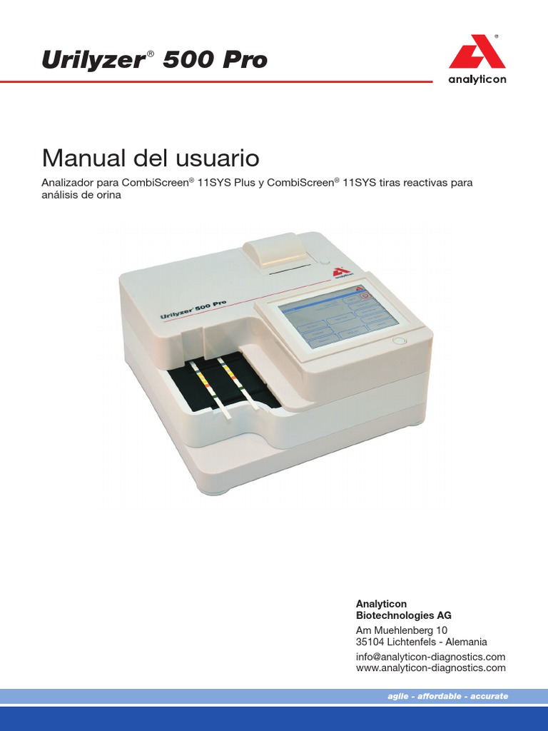 Manual Urilyzer | PDF | Impresora (Computación) | USB