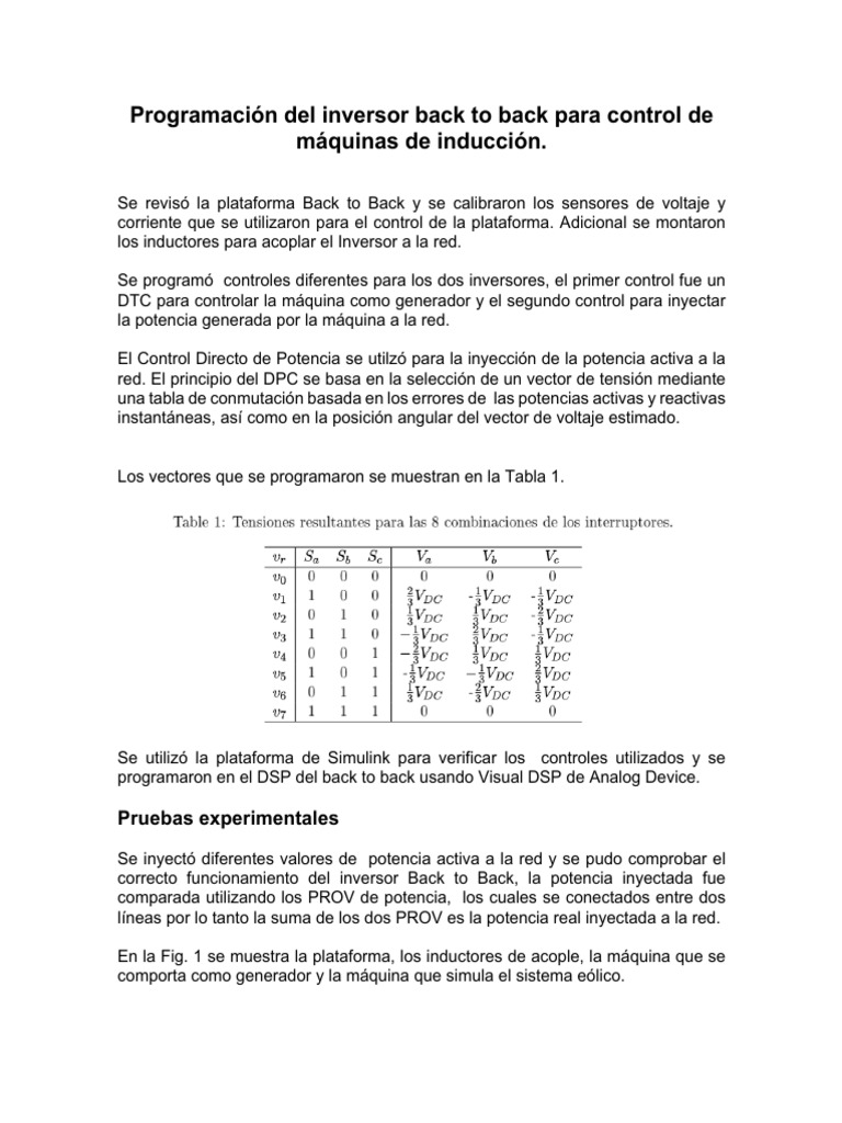 Back To Back | PDF | Energia electrica | Inversor de energia