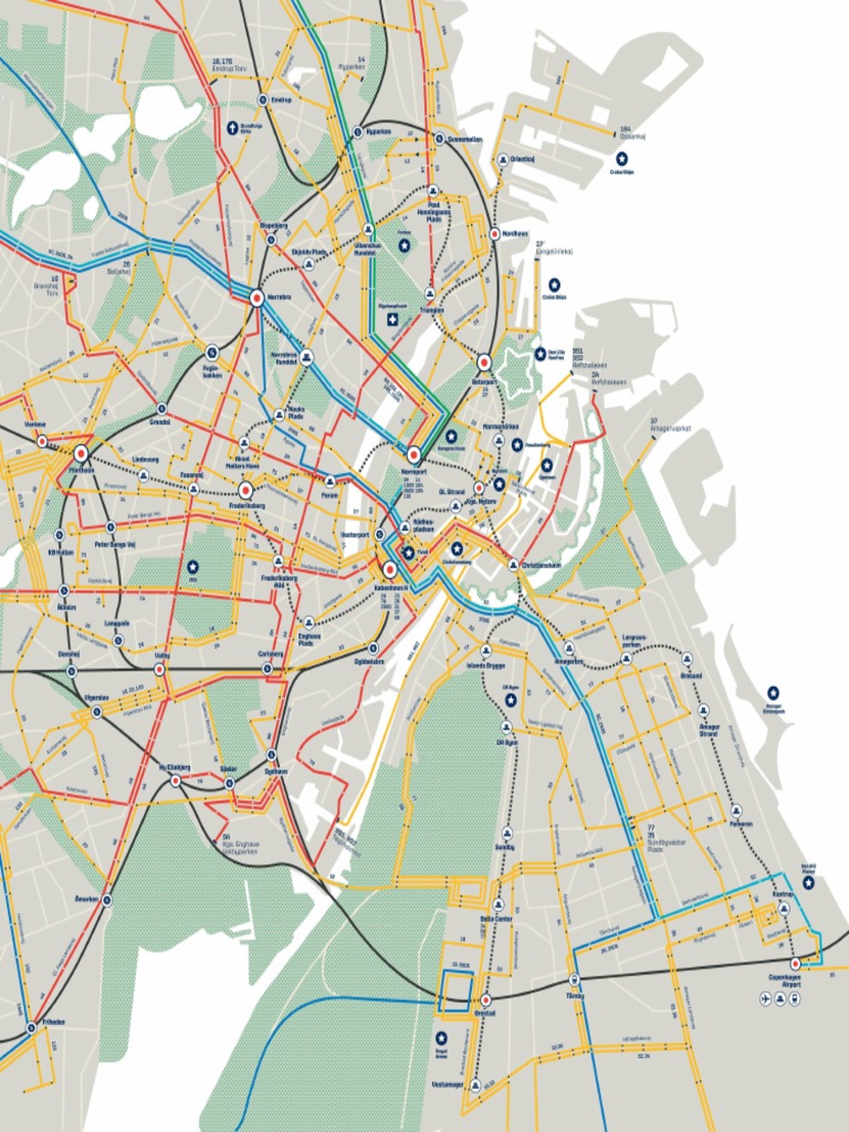 Copenhagen Transportation Map Understanding The S Train & Metro