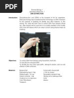 Dna Extraction Lab Report | PDF | Experiment | Dna