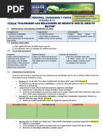 Sesion de Clase 1 Vínculos Afectivos y Relaciones Saludables DPCC 5TO Unidad 3 | PDF ...