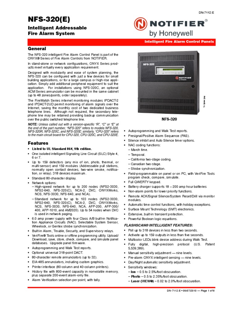 Notifier DN 7112 | Personal Computers | Computer Network
