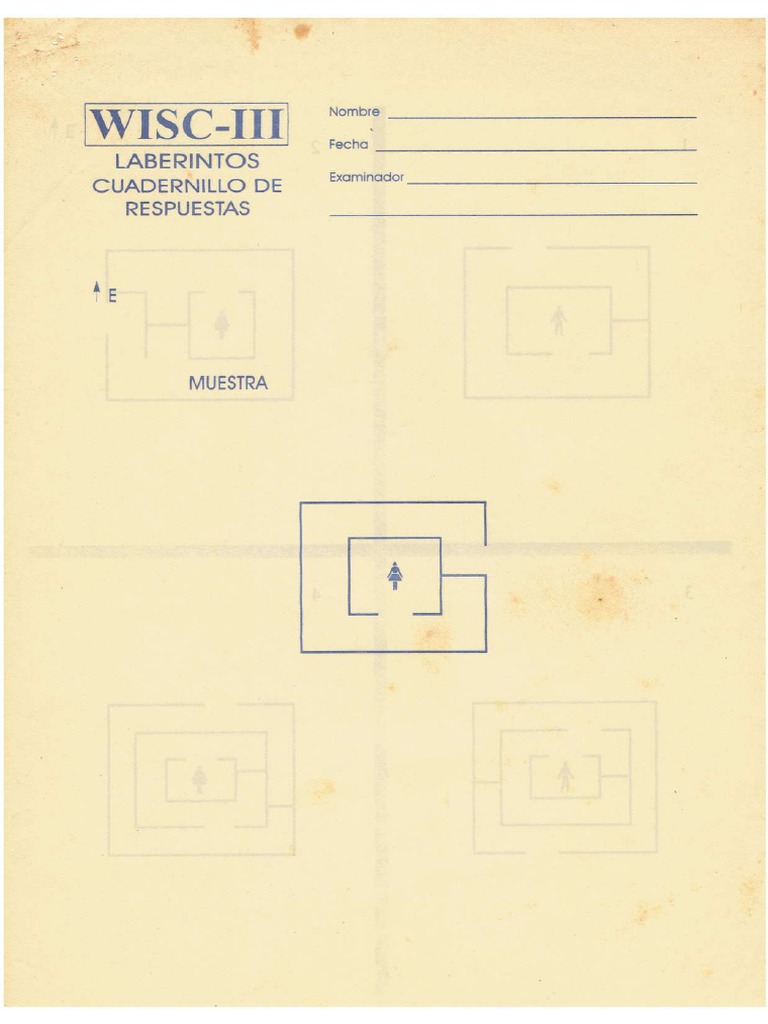 Laberintos WISC III | PDF