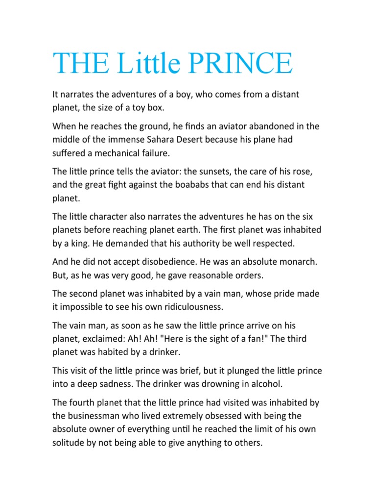 The Litle Prince Pdf