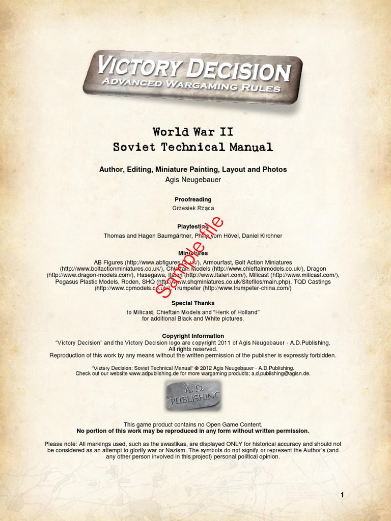 Sample File: World War II Soviet Technical Manual | Download Free PDF ...