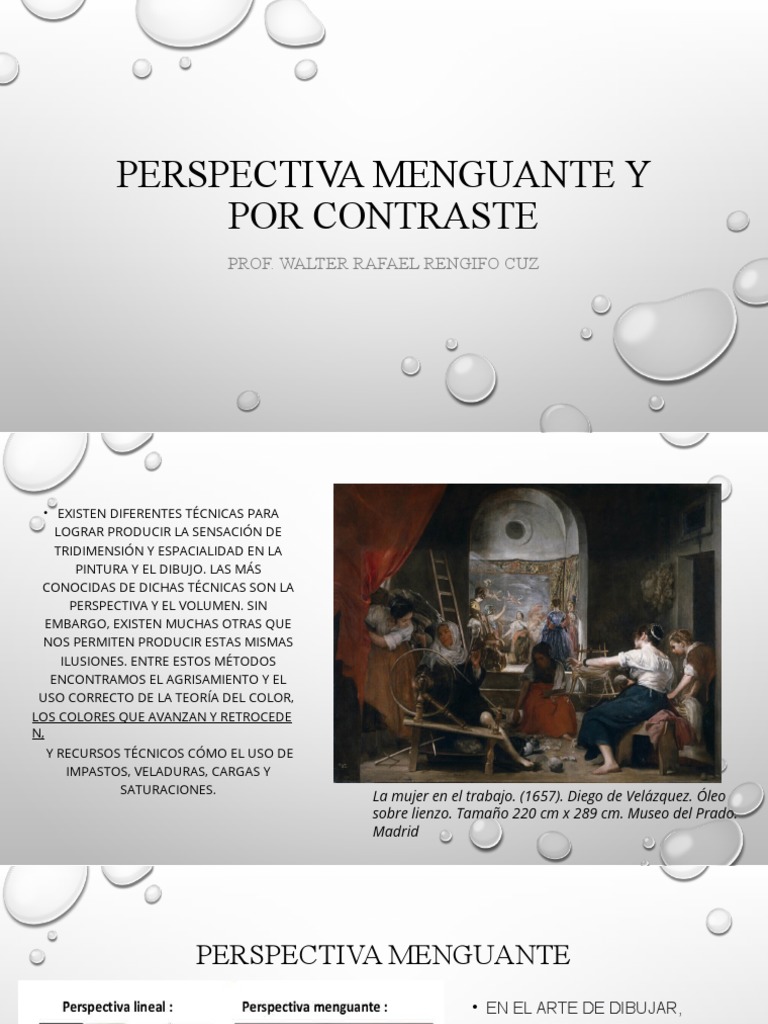 Perspectiva Menguante y Contraste en Arte | PDF | Color | Perspectiva ...