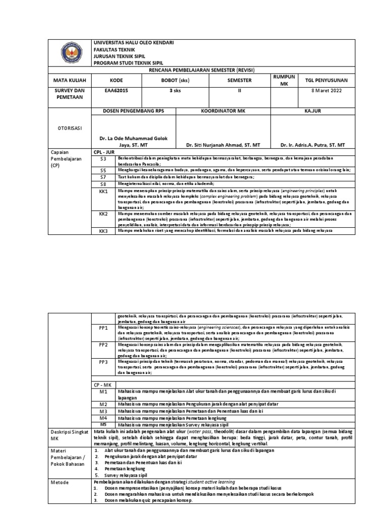 RPS Survey Pemetaan | PDF