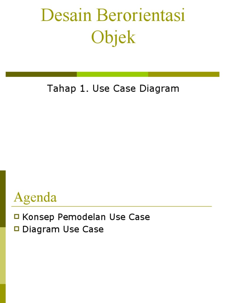 Panduan Use Case Diagram dalam OOP | PDF