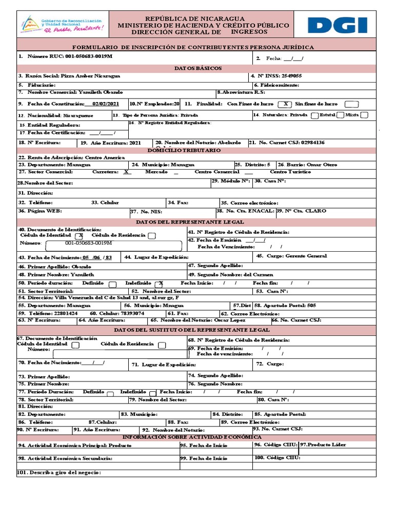 Inscripcion de La Dgi | PDF | Business