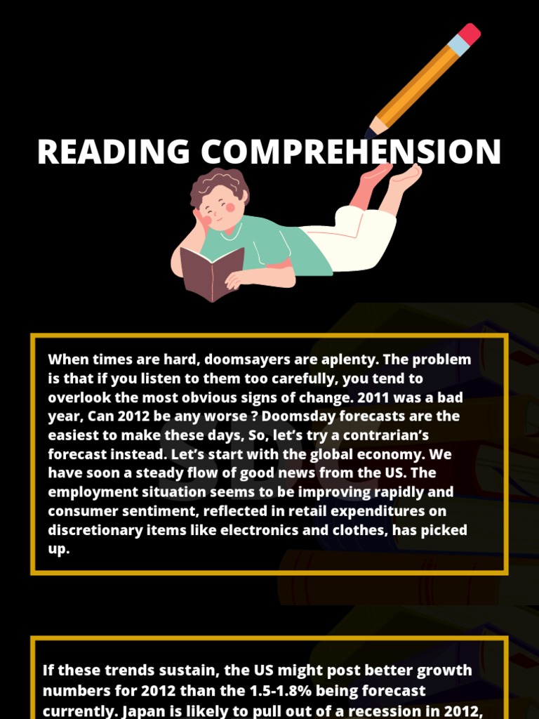 Reading Comprehension Exercise 1 | PDF | Inflation | Economic Growth