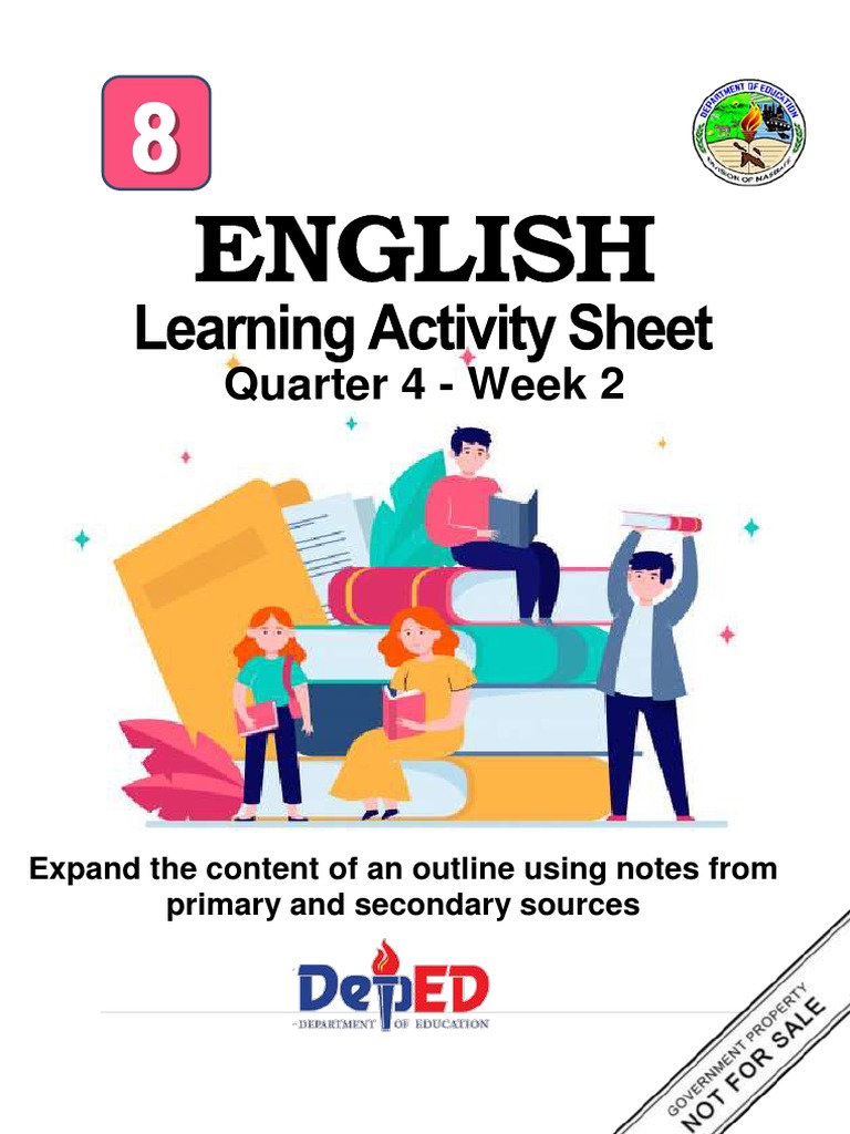 Quarter 4 - Week 2: Expand The Content of An Outline Using Notes From ...