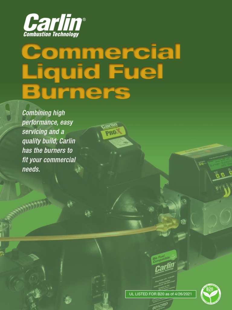 Carlin Commercial Burners Overview | PDF | Combustion | Fires