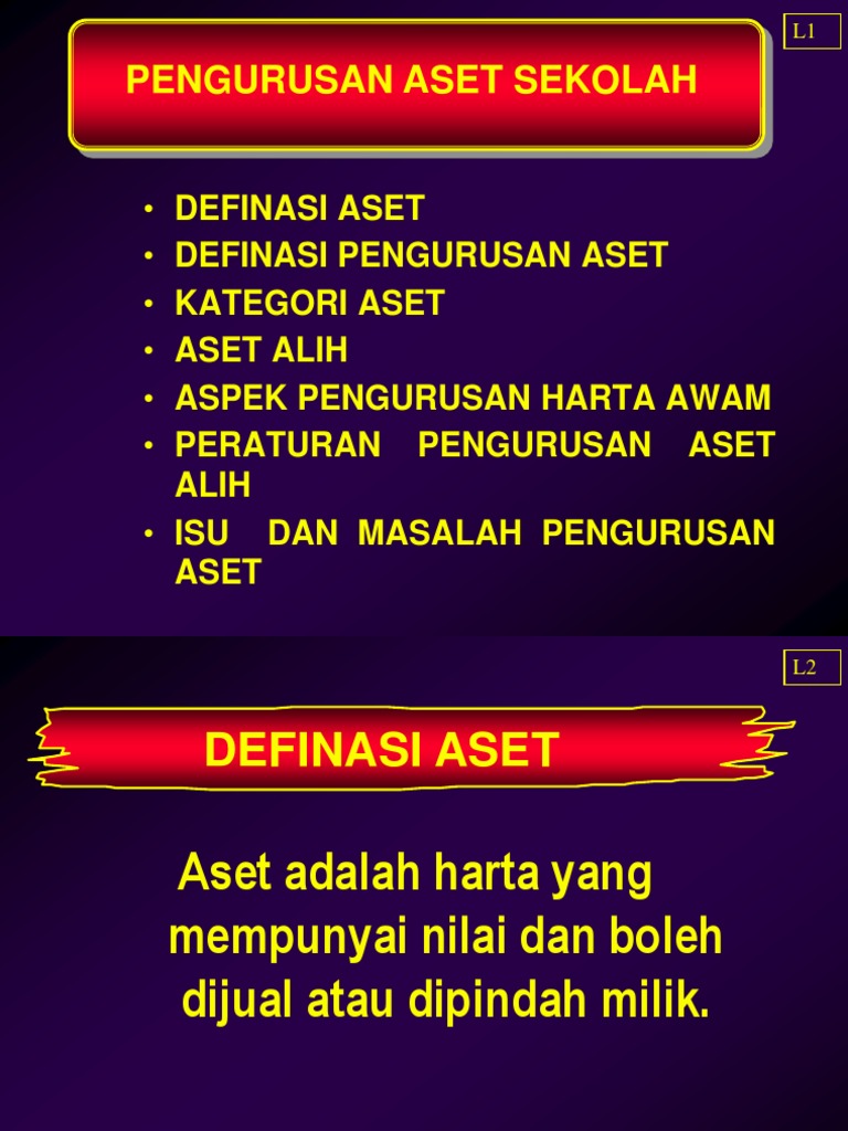 Pengurusan Aset Kerajaan dan Definisi | PDF