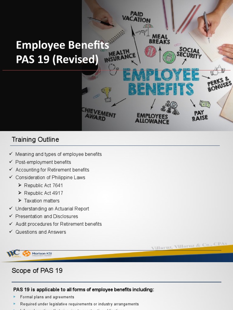 PAS 19 Employee Benefits | PDF | Defined Benefit Pension Plan | Pension