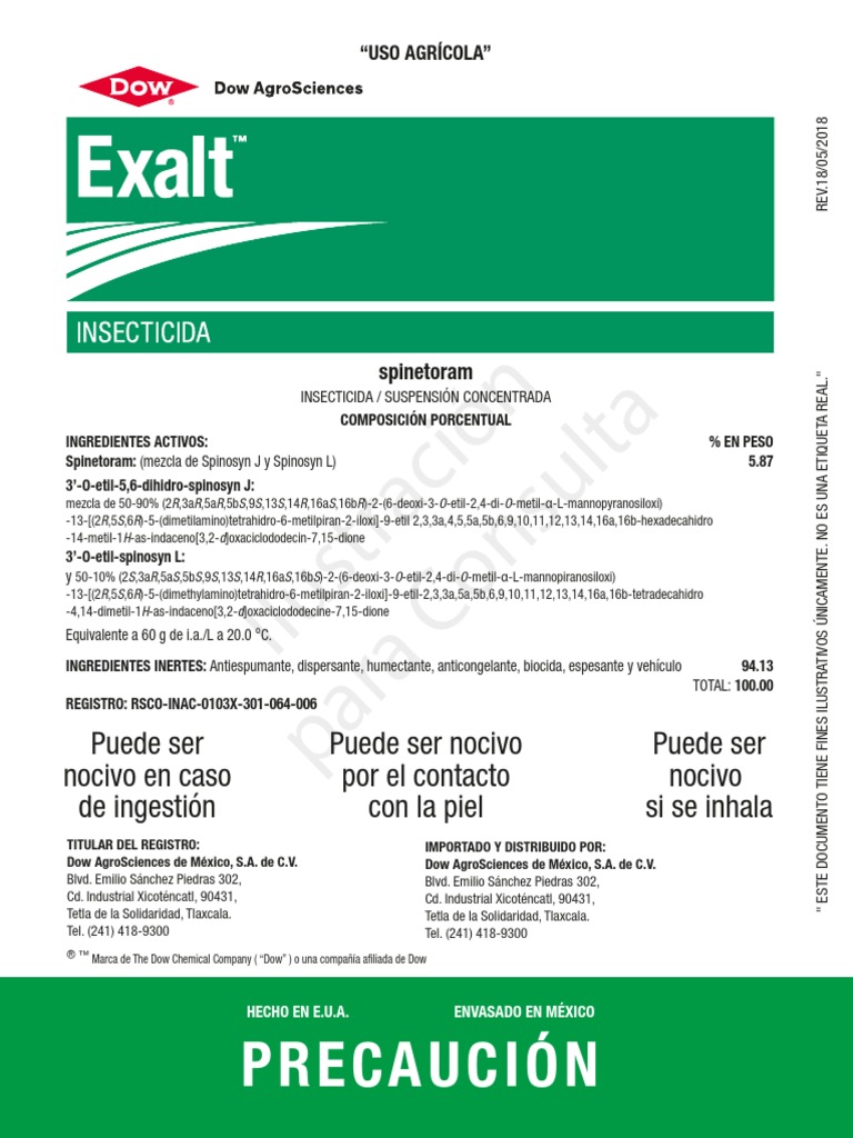 DF Label Exalt | PDF | Residuos | Agua