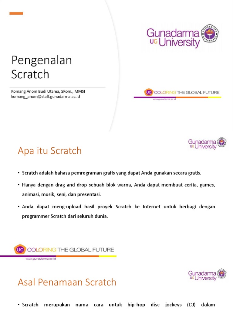 Panduan Internal Penggunaan Scratch | PDF