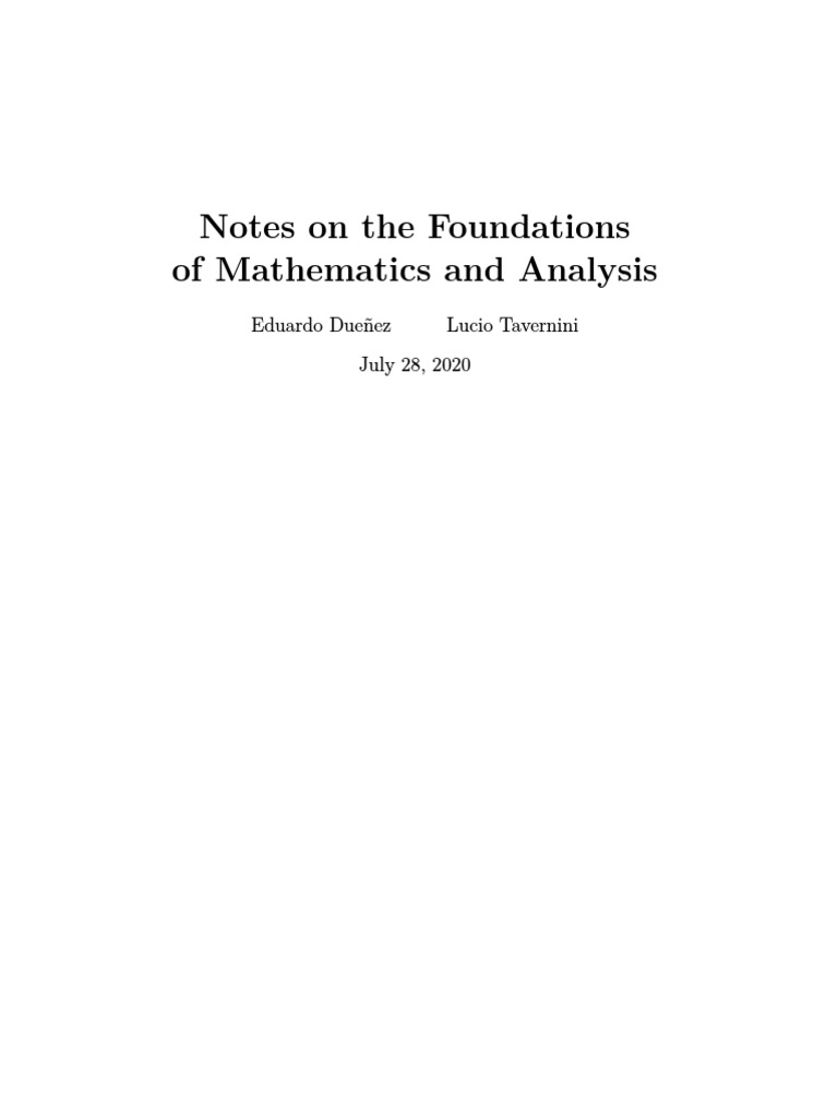 Foundations of Mathematics Overview | PDF | Mathematical Proof | Square ...