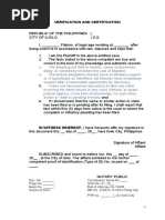 Sample Verification and Certification of Non Forum Shopping | PDF ...