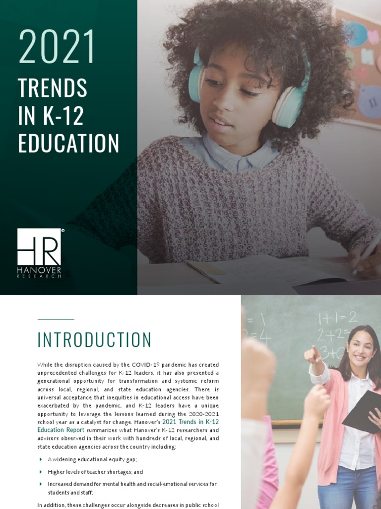 Trends in K-12 Education | PDF | Teachers | Recruitment