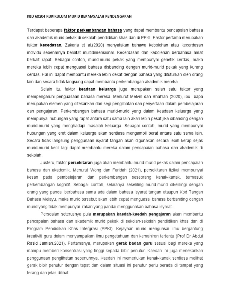 Jawapan KBD 60204 Pandemik Sem 211 | PDF