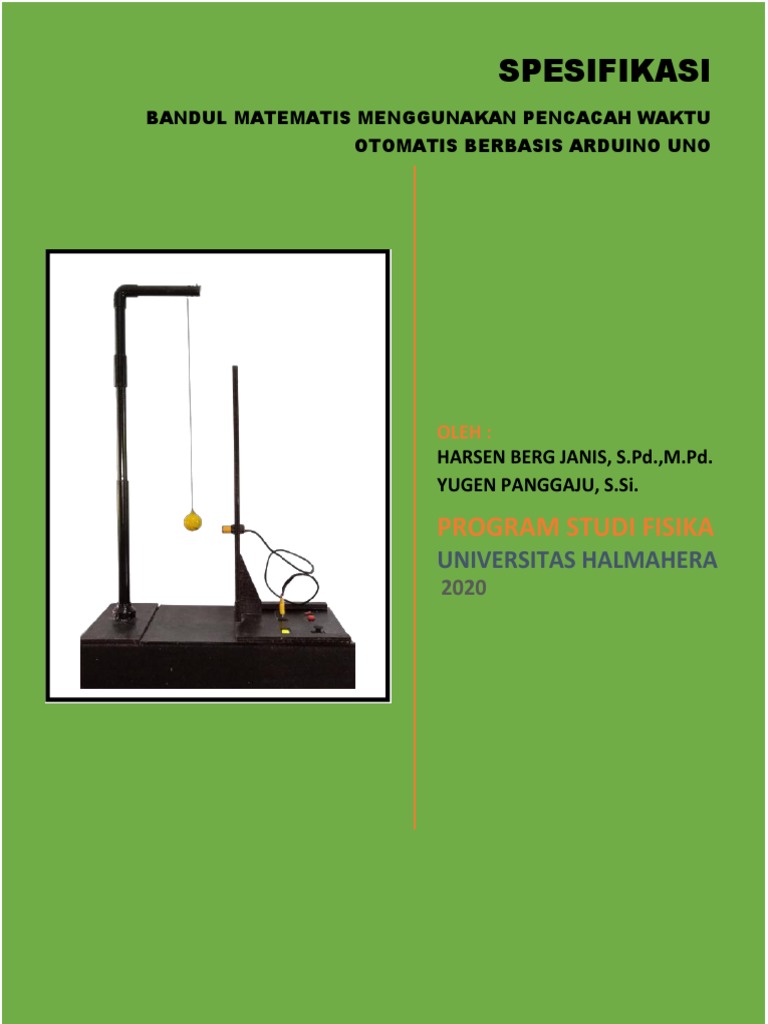 Spesifikasi Bandul Matematis Menggunakan Pencacah Waktu Otomatis ...