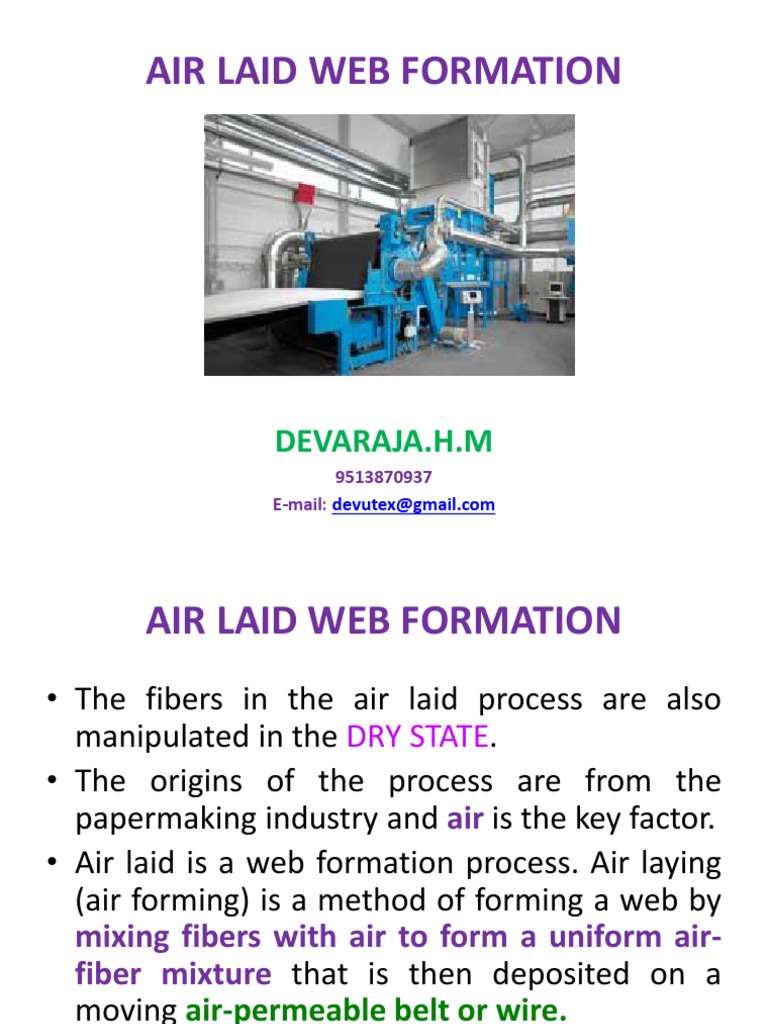 Air Laid Web Formation: A Process for Creating Nonwoven Fabrics Through ...