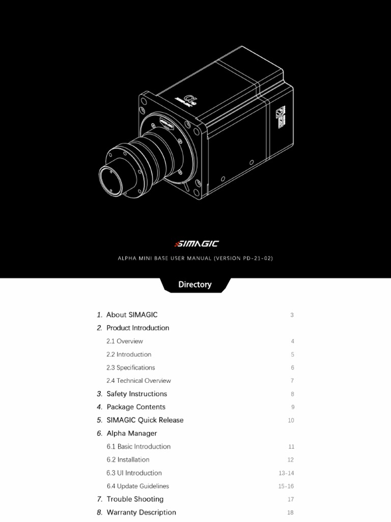 Alpha Mini Base User Manual | PDF