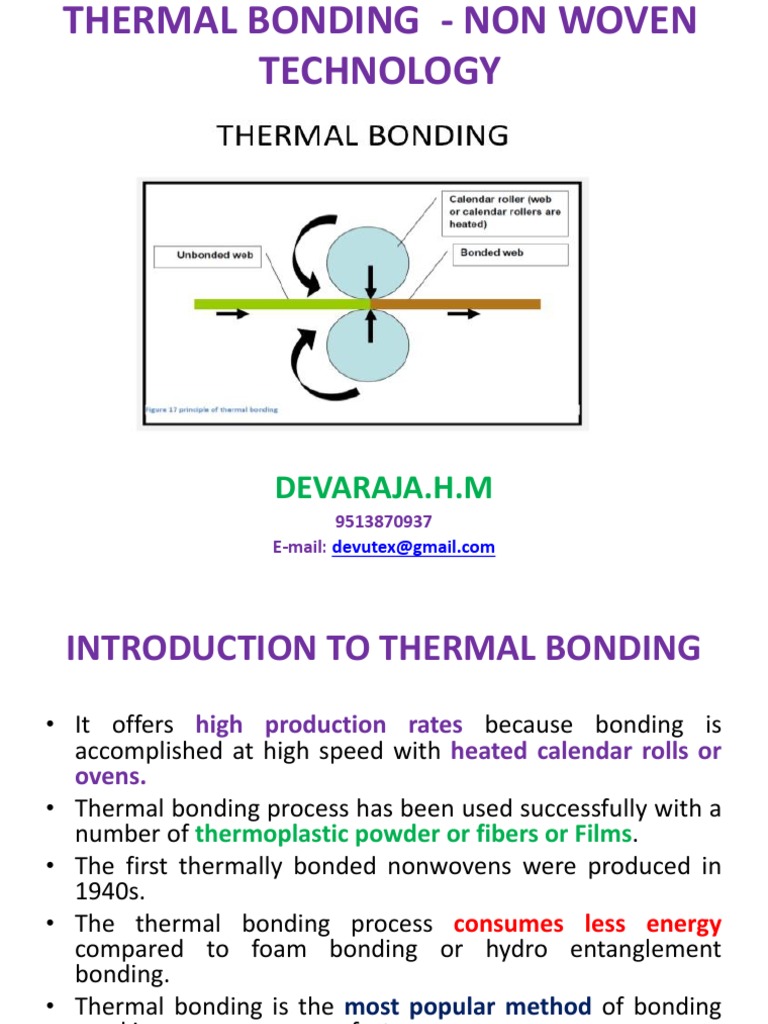 Thermal Bonding | PDF | Fibers | Nonwoven Fabric