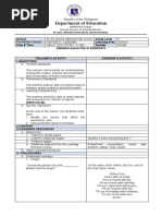 Lesson Plan in Science Grade 9 COT 4 With Indicators | PDF | Projectiles | Acceleration