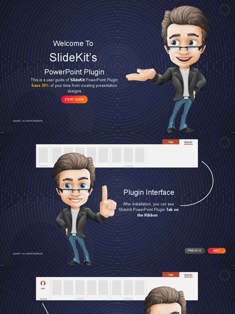 How To Install The PowerPoint Plugin - SlideKit | PDF | Microsoft Power Point | Icon (Computing)