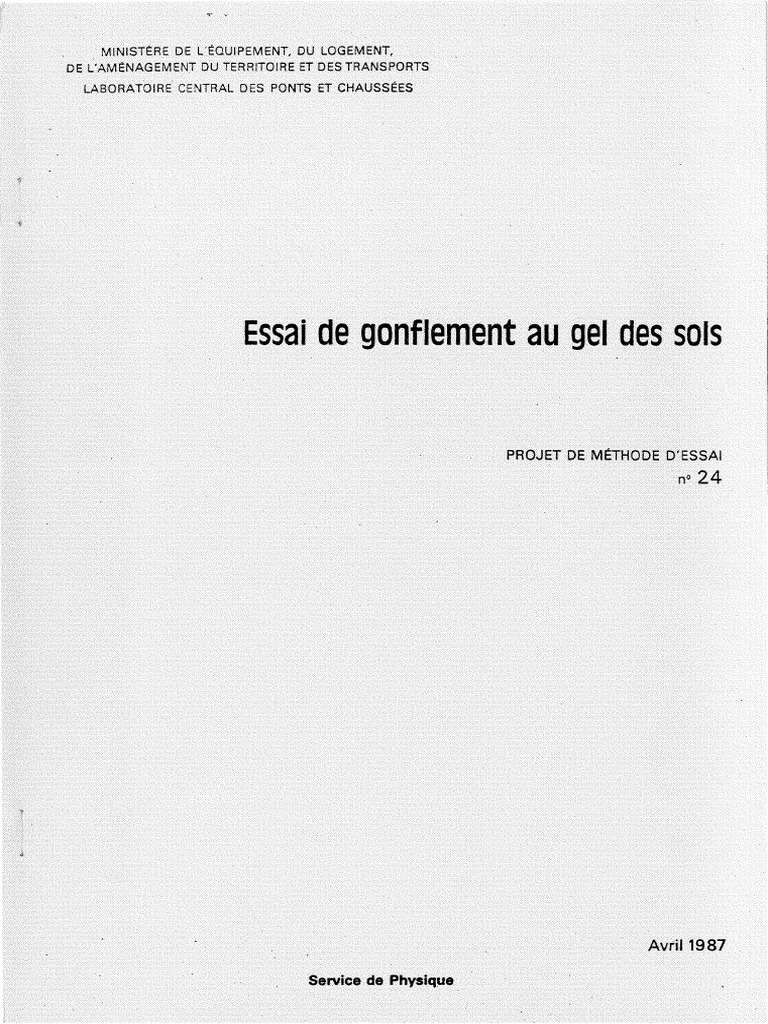 MethodeDEssai LCPC ME24 | PDF